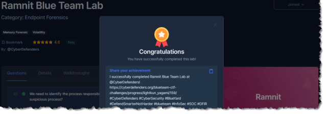 CyberDefenders: Ramnit (Memory Forensic Analysis) – N00b_H@ck3r